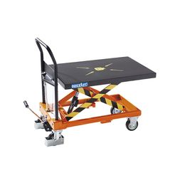 Scheren-Hubwagen, Tragf&auml;higkeit 250 kg, Hub je Pedaltritt mit QuickLift 47 mm kaiserkraft