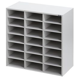 eurokraft pro Sortieraufsatz, HxBxT 922 x 913 x 420 mm, 21 Fächer, lichtgrau RAL 7035