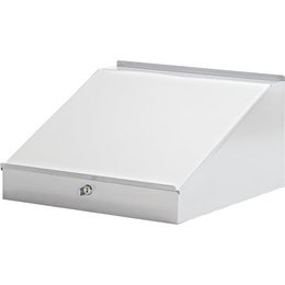 eurokraft pro Schreibpultaufsatz, HxBxT 95 / 275 x 495 x 495 mm, lichtgrau