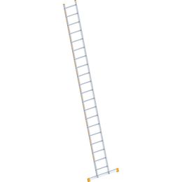 Layher Alu-Anlegeleiter, mit Sprossen, Breite 450 mm, 20 Sprossen inkl. Traverse