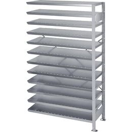STEMO Steckregal für Regalkästen, HxB 1790 x 1000 mm, Anbauregal, Tiefe 500 mm, ohne Kästen