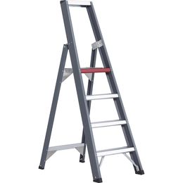 Altrex Alu-Stufenstehleiter, einseitig begehbar, mit Ablageschale, 4 Stufen, Arbeitshöhe 2950 mm