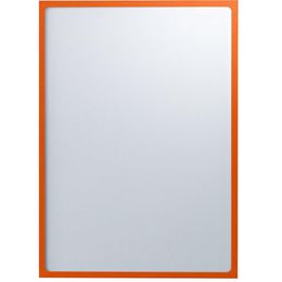eurokraft basic Magnetische Infotasche, DIN A3, BxH 312 x 435 mm, Rahmen orange, VE 10 Stk