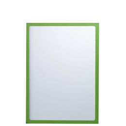 eurokraft basic Magnetische Infotasche, DIN A4, BxH 225 x 312 mm, Rahmen grün, VE 10 Stk