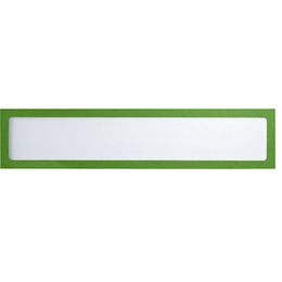 eurokraft basic Magnetische Infotasche, für Überschriften, DIN A4 quer / DIN A3 hoch, 312 x 60 mm, Rahmen grün, VE 10 Stk