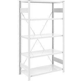 eurokraft pro AntiBak®-Steckregal, antibakteriell, Regalhöhe 2000 mm, Grundregal, Fachbodenbreite 1000 mm, Fachbodentiefe 600 mm