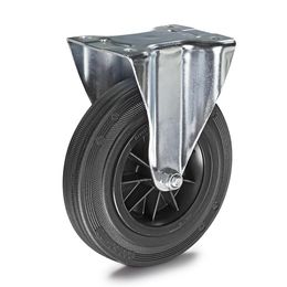 Proroll Vollgummireifen auf Kunststoff-Felge, Rad-&Oslash; x Breite 80 x 25 mm, Bockrolle