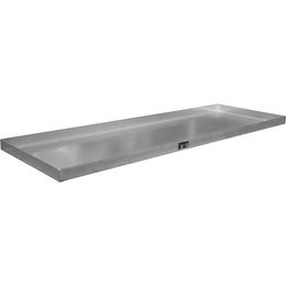 eurokraft pro Edelstahl-Kleingebindewanne, mit Zulassung, 40 l, LxBxH 1850 x 600 x 60 mm, ab 5 Stk