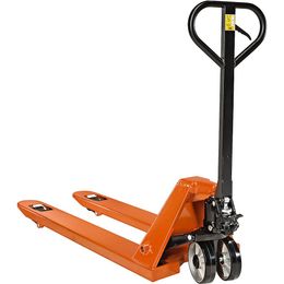 eurokraft basic Handhubwagen, Tragfähigkeit 2500 kg, Lastrollen Polyurethan, Tandem, ab 3 Stk