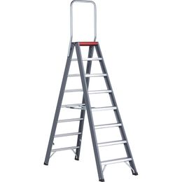 Altrex Alu-Stufenstehleiter, beidseitig begehbar, 2 x 8 Stufen, Arbeitshöhe 3900 mm