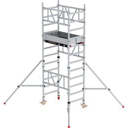 Altrex Schnellbau-Fahrgerüst MiTOWER Standard, Fiber-Deck®-Plattform, LxB 1200 x 750 mm, Arbeitshöhe 4 m
