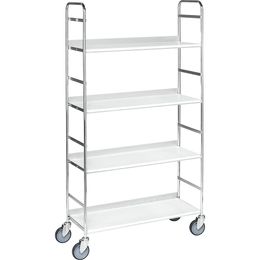 Kongamek Ordner-Etagenwagen KM151, 4 Böden, LxBxH 790 x 290 x 1500 mm, ab 5 Stk
