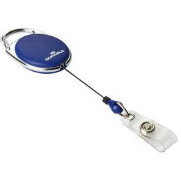 Durable Ausweishalter JOJO STYLE, mit Druckknopf-Schlaufe, VE 20 Stk, blau