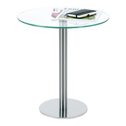 Beistelltisch, rund, HxØ 550 x 495 mm, Glasplatte klar kaiserkraft