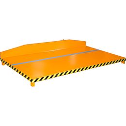 eurokraft pro Restgitter-Palette RGP, LxBxH 1540 x 2500 x 375 mm, gelborange