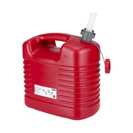 Pressol Kunststoff-Kraftstoffkanister, flexibler Auslauf, Volumen 20 l, VE 5 Stk, rot