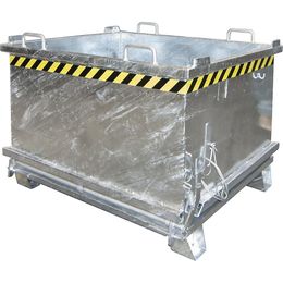 eurokraft pro Klappbodenbehälter SB, Volumen 0,75 m³, Traglast 1500 kg, feuerverzinkt