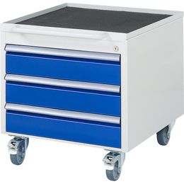 Rau Roll-Container Serie 7000, mit 3 Schubladen, Schubladeninnenhöhe 3 x 120 mm