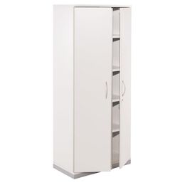 THEA - Flügeltürschrank, 4 Fachböden, 5 Ordnerhöhen, altweiß kaiserkraft