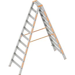 Layher Stufen-Stehleiter, beidseitig begehbar, 2 x 10 Stufen