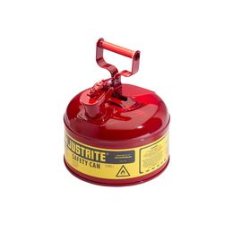 Justrite Sicherheitsbehälter aus Stahl, Volumen 4 l, rot