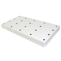 ASECOS Lochblechabdeckung für Bodenauffangwanne, BxTxH 717 x 482 x 63 mm, pulverbeschichtet