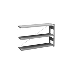hofe Sideboard-Steckregal, verzinkt, Höhe 825 mm, 3 Böden, Anbauregal, Bodentiefe 300 mm, Fachlast 175 kg