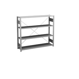 hofe Sideboard-Steckregal, verzinkt, Höhe 1200 mm, 4 Böden, Grundregal, Bodentiefe 300 mm, Fachlast 175 kg