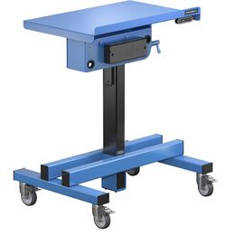 eurokraft pro E-Materialständer, mit Ladefläche, Plattform-LxB 600 x 400 mm