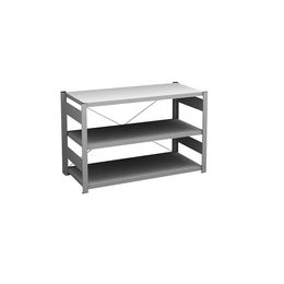 hofe Sideboard-Steckregal, verzinkt, Höhe 825 mm, 3 Böden, Grundregal, Bodentiefe 600 mm, Fachlast 190 kg