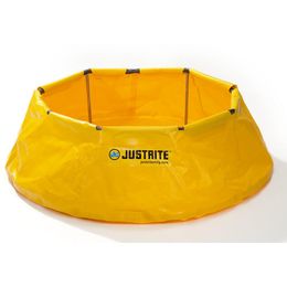 Justrite Notfall-Faltwanne POP-UP, Vinyl-Spezialplane mit Schaumstoffring, Auffangvolumen 250 l