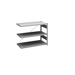 hofe Sideboard-Steckregal, verzinkt, Höhe 825 mm, 3 Böden, Anbauregal, Bodentiefe 500 mm, Fachlast 140 kg