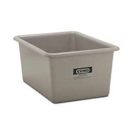 CEMO Großbehälter aus GfK, Inhalt 550 l, LxBxH 1320 x 970 x 620 mm, grau
