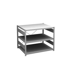 hofe Sideboard-Steckregal, verzinkt, Höhe 825 mm, 3 Böden, Grundregal, Bodentiefe 800 mm, Fachlast 130 kg