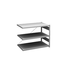 hofe Sideboard-Steckregal, verzinkt, Höhe 825 mm, 3 Böden, Anbauregal, Bodentiefe 600 mm, Fachlast 140 kg