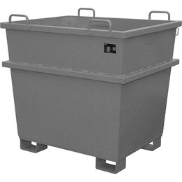 eurokraft pro Universalcontainer, Volumen 1 m³, mausgrau, ab 2 Stk