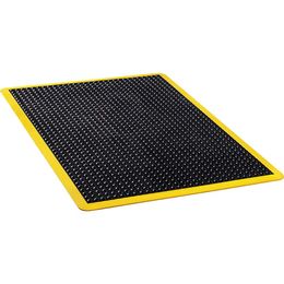 Coba Anti-Erm&uuml;dungsmatte Bubblemat safety, LxBxH 900 x 600 x 14 mm, schwarz-gelb, Einzelmatte
