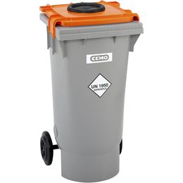 CEMO Spraydosen-Sammelbehälter, fahrbar, Volumen 120 l, HxBxT 960 x 498 x 554 mm, ab 3 Stk