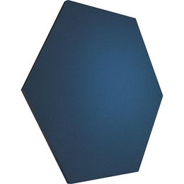 Chameleon Design-Pinnwand sechseckig, Kork, BxH 600 x 600 mm, dunkelblau