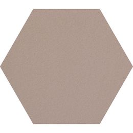 Chameleon Design-Pinnwand sechseckig, Kork, BxH 600 x 600 mm, sand