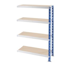 eurokraft basic Universal-Steckregal, stabil, Spanplattenböden, HxBxT 1508 x 1025 x 400 mm, Anbauregal