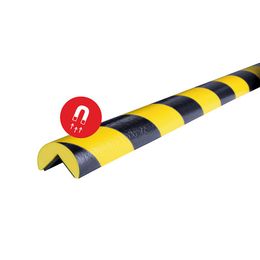 SHG Knuffi® Eckenschutz, magnetisch, Typ A, 1-m-Stück, schwarz / gelb