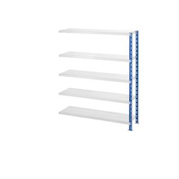 eurokraft basic Großfach-Steckregal, T 500 mm, mit Stahlblechböden, Anbauregal, HxB 1820 x 1525 mm