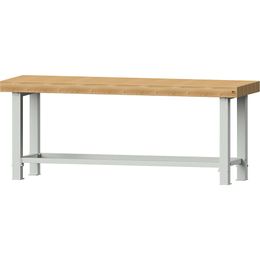 ANKE Schwerlast-Werkbank, Plattenbreite 2250 mm, ohne Unterbau, Plattenstärke 100 mm