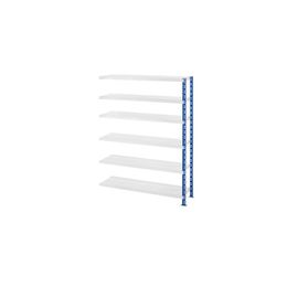 eurokraft basic Großfach-Steckregal, T 400 mm, mit Stahlblechböden, Anbauregal, HxB 1976 x 1525 mm