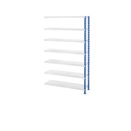 eurokraft basic Großfach-Steckregal, T 500 mm, mit Stahlblechböden, Anbauregal, HxB 2522 x 1525 mm