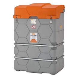 CEMO Gebrauchtöltank CUBE, Outdoor Premium, mit Klappdeckel, Volumen 1000 l