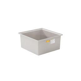 CEMO GFK-Boden-Auffangwanne, 1 x 200-l-Fass, mit Zulassung, ohne Gitterrost