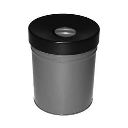 Abfallbehälter, selbstlöschend, Volumen 60 l, HxØ 630 x 392 mm, graphit kaiserkraft