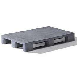 ratioform EURO-Kunststoffpalette, ohne Rand, Oberdeck geschlossen, anthrazit, ab 10 Stk